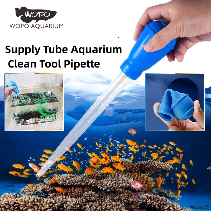 Supply Tube Aquarium Clean Tool Pipette Fish Tank Siphon Pump Water ...