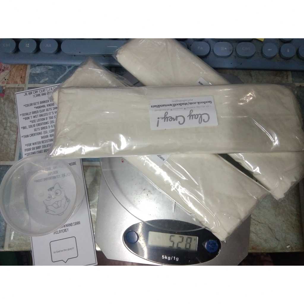 cold porcelain clay COLORLESS air dry clay W FREE WATERPROOFING ...