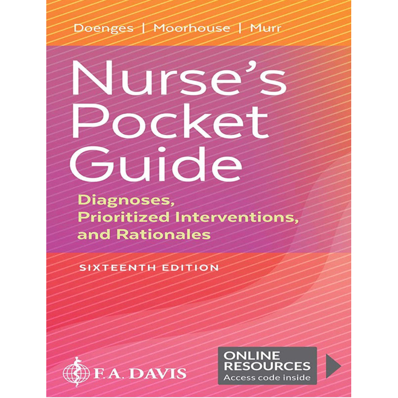Nurse's Pocket Guide / Diagnoses, Prioritized Interventions, and Rationales 16th Edition ...
