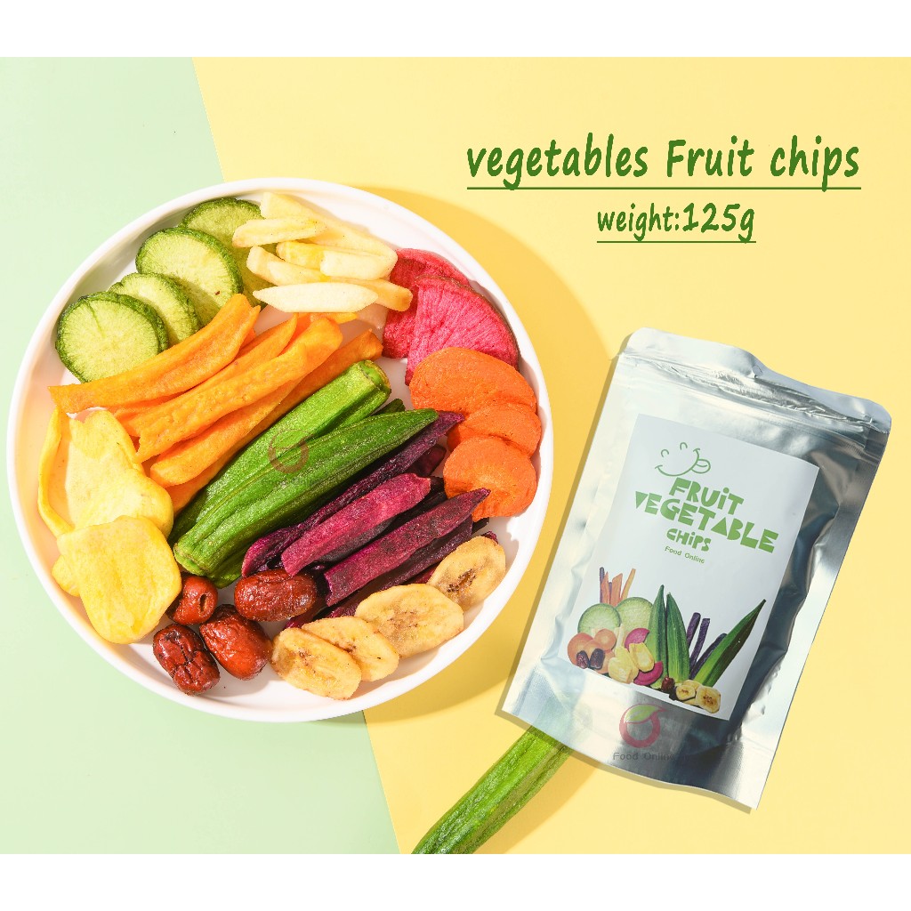 Mixed veggie chips and Fruit vegetable chips (125g,500g) | Shopee Philippines