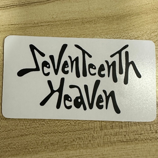 Seventeen Vinyl Decal Black | Seventeeth Heaven | SVT Logo | Shopee ...
