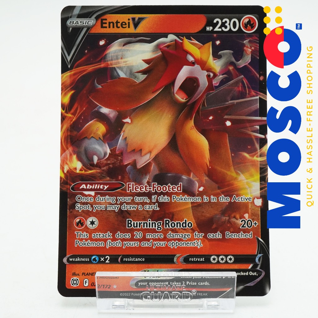 Entei V - 022/172 - Ultra Rare | Pokemon TCG Singles | Shopee Philippines