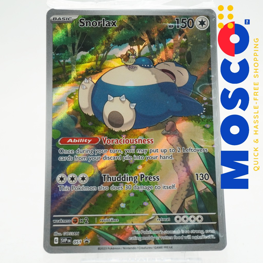 Snorlax - SVP051 - Illustration Rare Promo | Pokemon TCG Singles ...