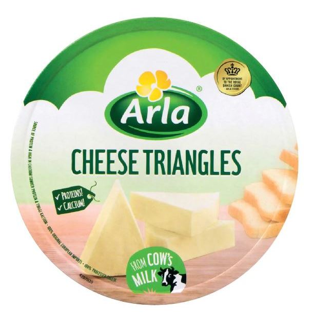 Arla Cheese Triangles 140g / Emborg Cheese Triangles 140g | Shopee ...