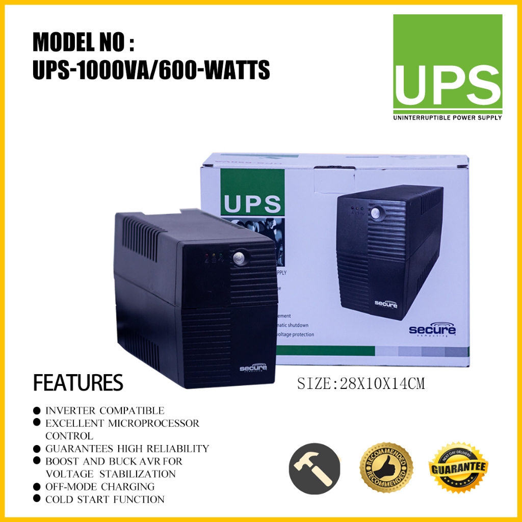 SECURE UPS 650VA, 1000VA, 1500VA, 2000VA, 3000VA, Uninterruptible Power ...