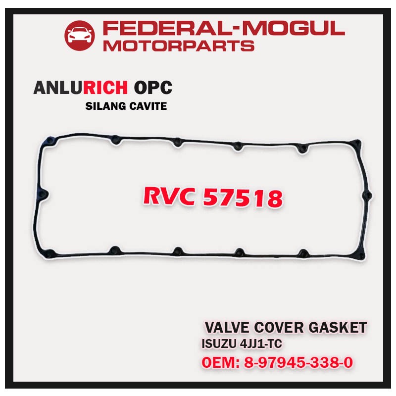 VALVE COVER GASKET For ISUZU D-MAX/ALTERRA 4JJ1-TC 2008-2013 Oem no: 8 ...