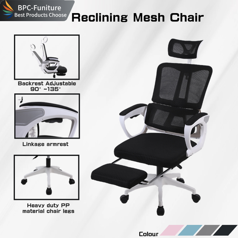 Mesh Office Chair Gaming Chair Ergonomics Chair Reclinig Computer Chair ...
