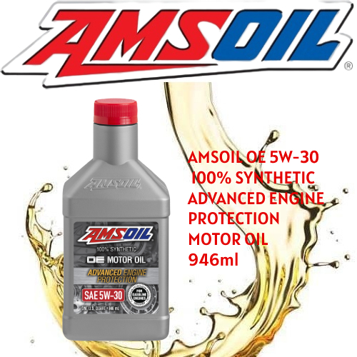 AMSOIL OE 5W-30 100% SYNTHETIC ADVANCED ENGINE PROTECTION MOTOR OIL ...