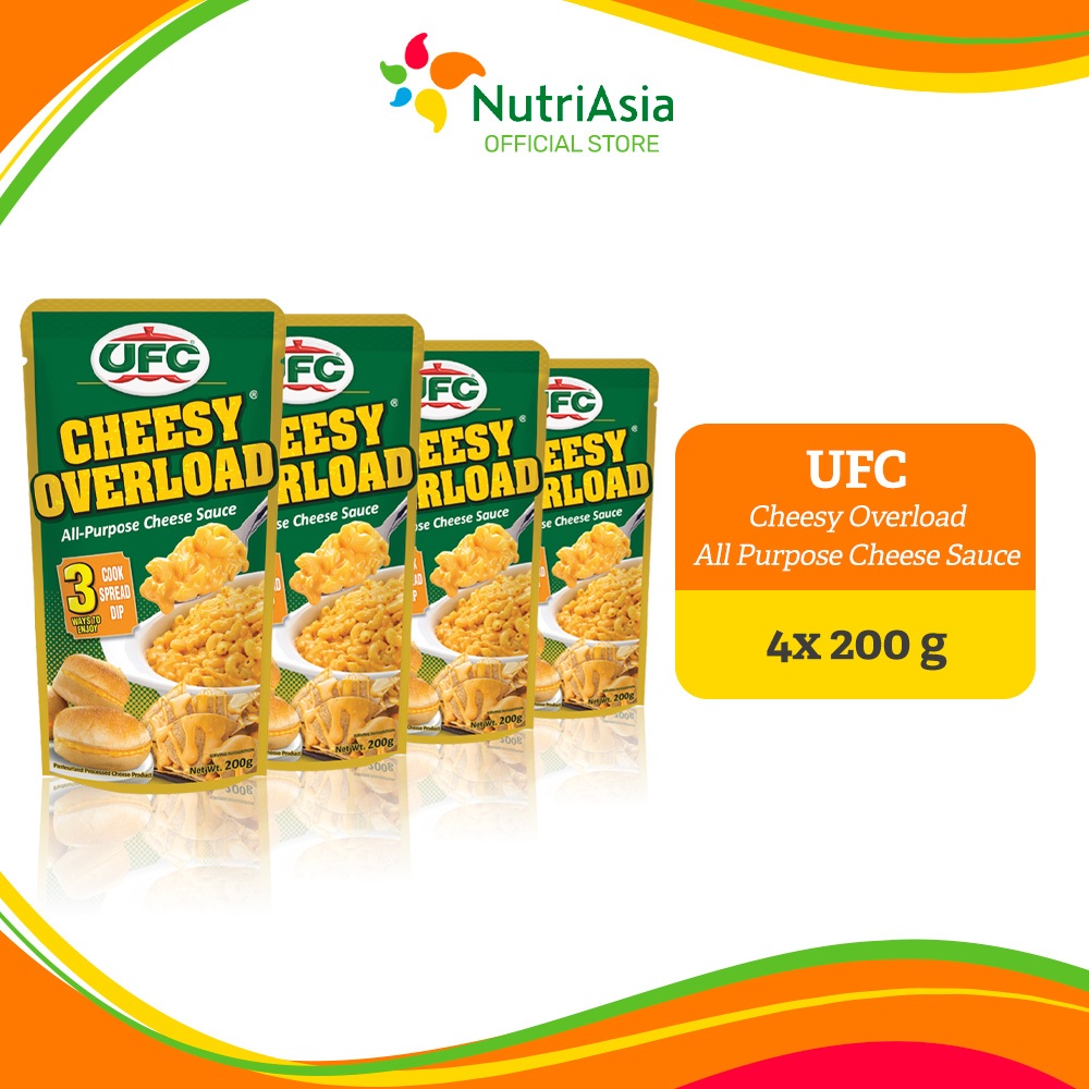 UFC Cheesy Overload All-Purpose Cheesy Sauce 200g Bundle of 4 | Shopee ...