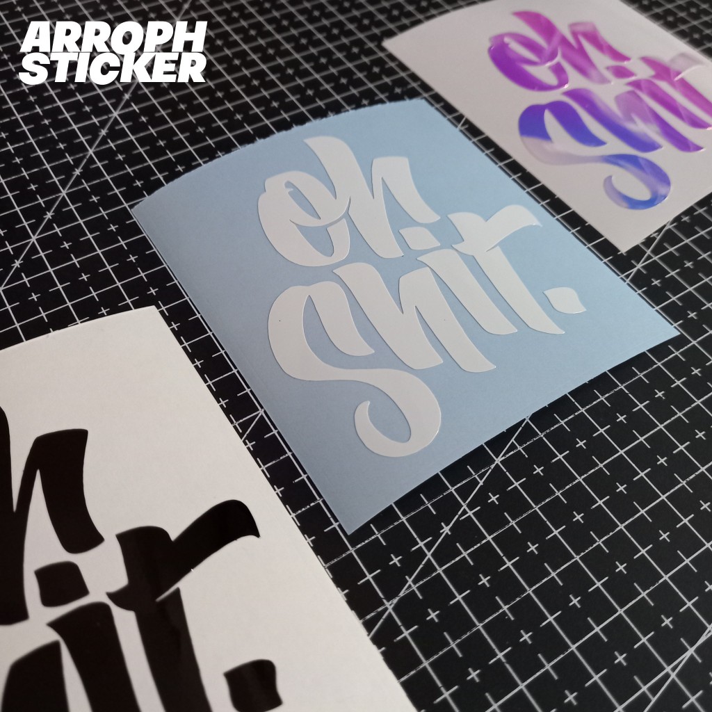 OH-SHIT Vinyl Decal Cutout Sticker - Waterproof Outdoor Indoor ...