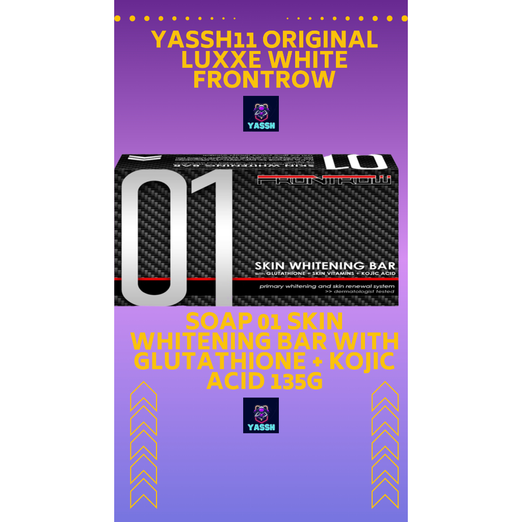 Yassh11 ORIGINAL LUXXE WHITE FRONTROW Soap 01 Skin Whitening Bar with ...