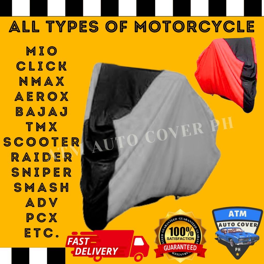 MOTORCYCLE COVER ALL TYPES MIO CLICK NMAX AEROX BAJAJ TMX SCOOTER ...