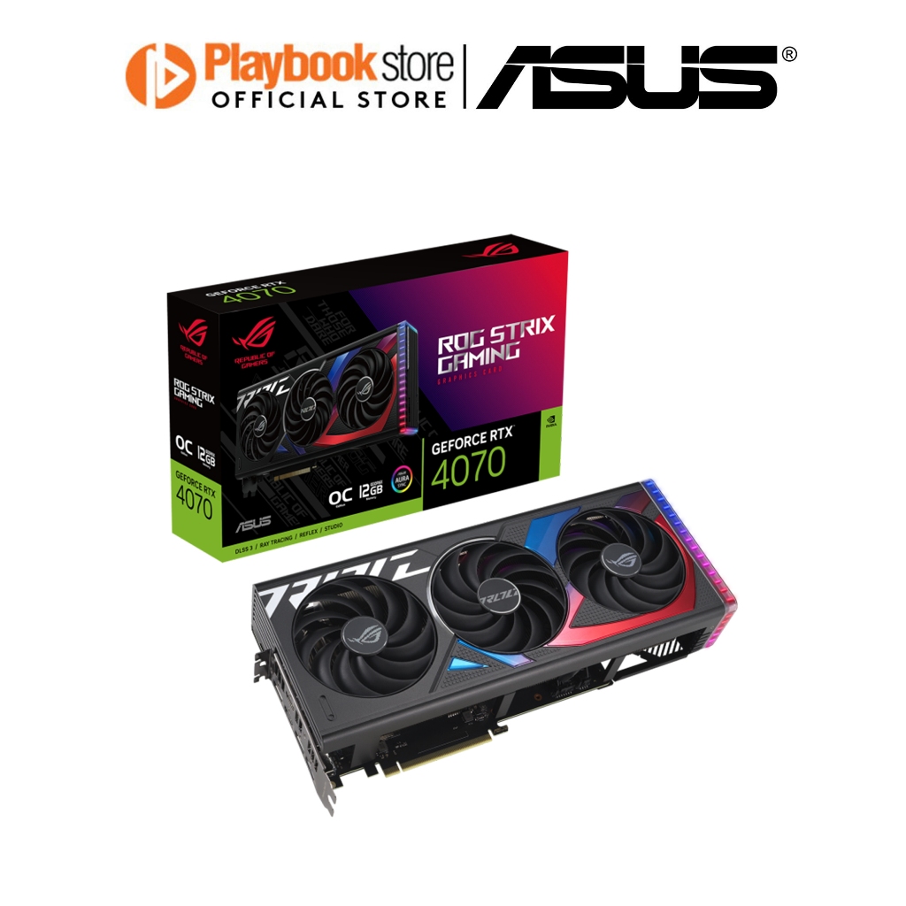 Asus ROG Strix GeForce RTX 4070 12GB GDDR6X OC Edition Graphics Card ...