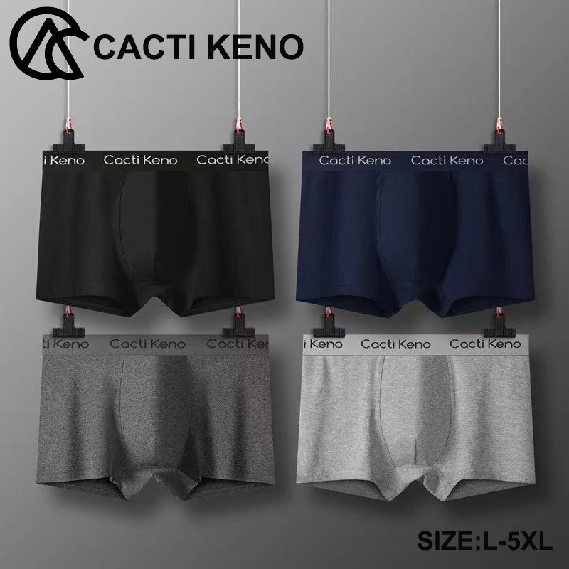 2/3/4Pcs Cacti Keno Plus Size boxer brief for men cotton comfortable ...
