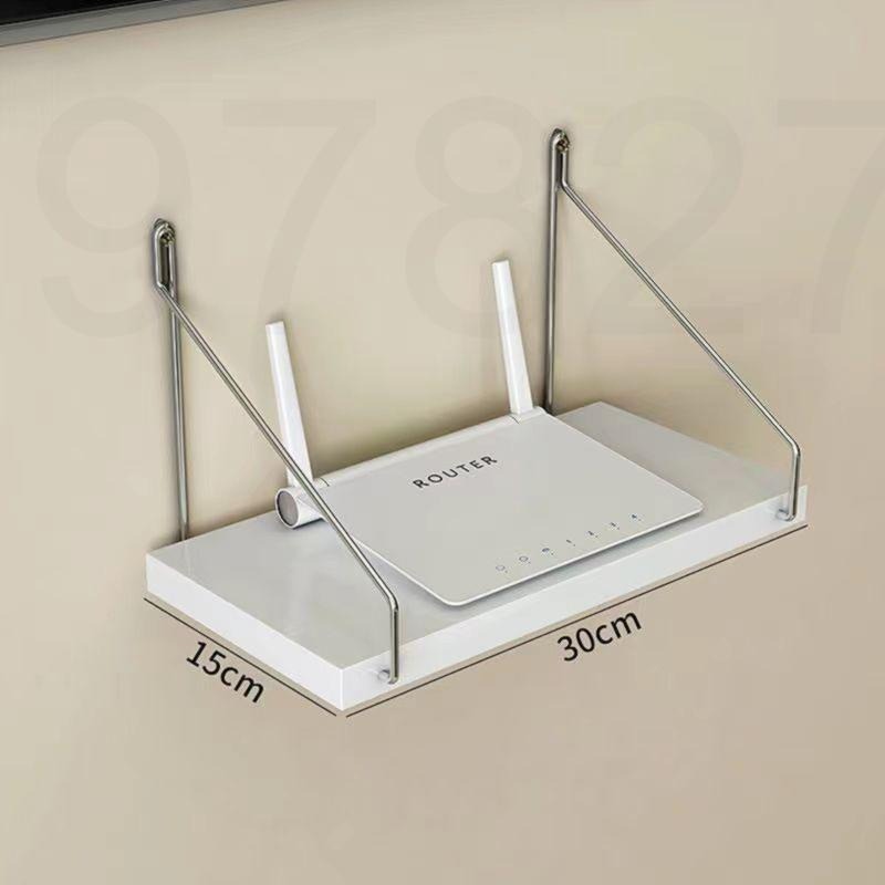 Wall Organizer Hanging Rack No Punching Router Rack TV set-top Box ...