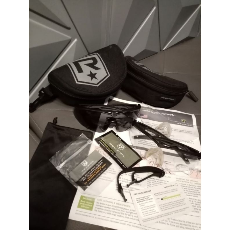 AUTHENTIC ORIGINAL REVISION MILITARY USA 2 PCS. STINGERHAWK EYEWEAR ...