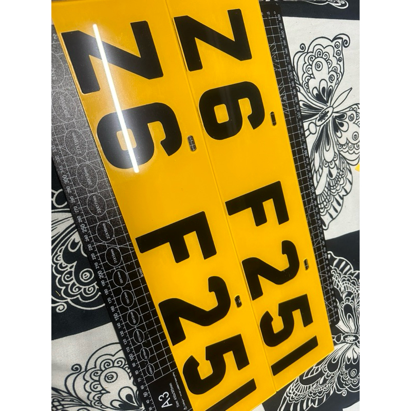 Temporary License/Conduction Plate/ Same Day Ship Out/ Yellow Plate ...