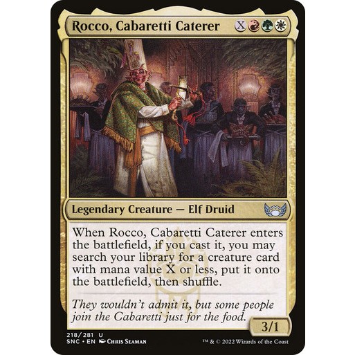 Rocco, Cabaretti Caterer - Streets of New Capenna (SNC) | Shopee Philippines