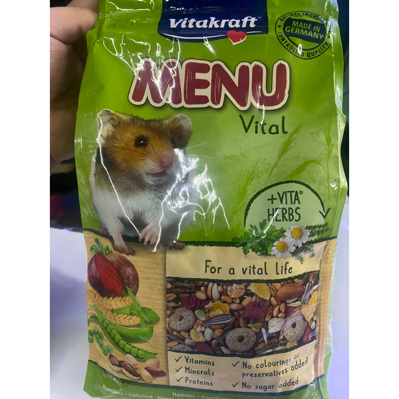 Vitakraft Premium Menu Vital food for Hamster (1kg) | Shopee Philippines