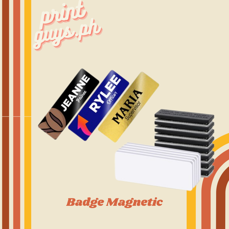 Sublimation Metal Name Badge with Pin 7x2cm (5pcs per order) | Shopee ...