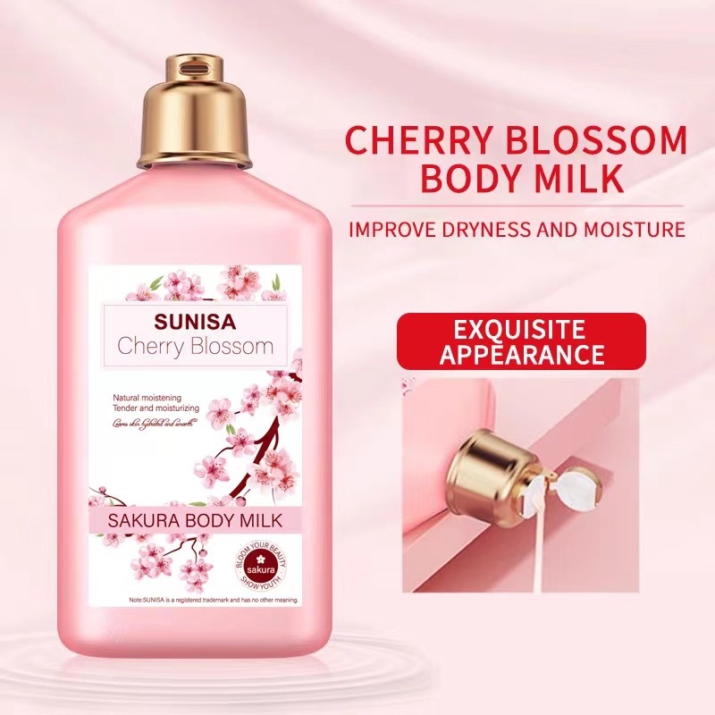 260ML Japan Sakura Whitening Body Lotion Cherry Blossom Moisturizing Anti-Aging Skin Care Lotion ...
