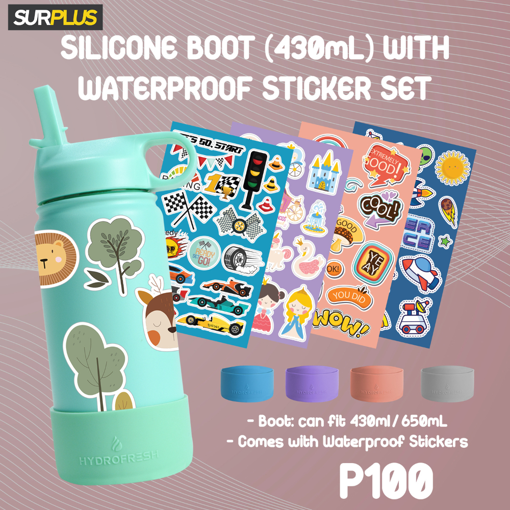 Surplus Silicon Boot 430mL and Waterproof Sticker Set | Shopee Philippines