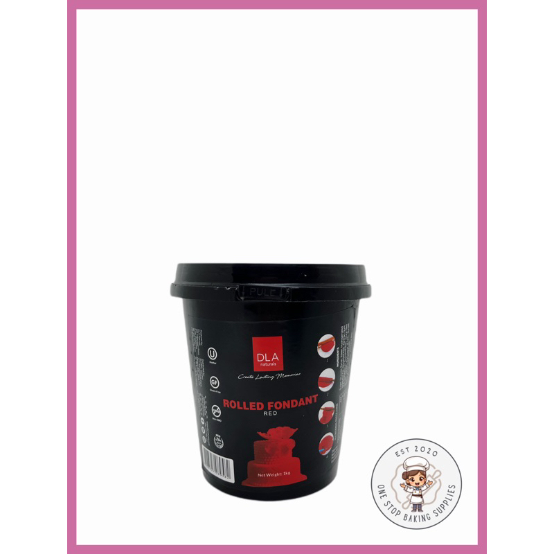DLA ROLLED RED FONDANT(1kilo) | Shopee Philippines