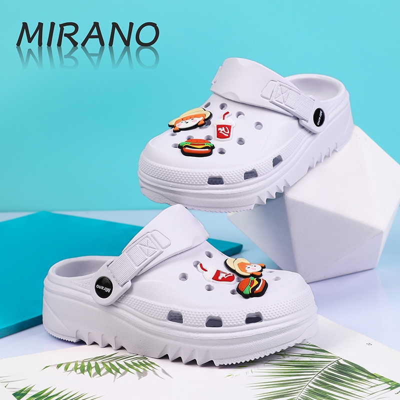 New Soft Rubber Beach Sandals with Jibbitz for Kids Girls and boys ...