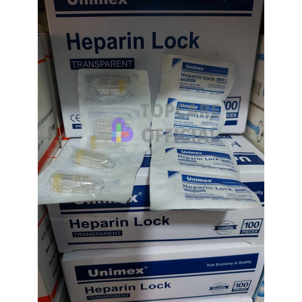 Heparin Lock / Heplock 100's (1 Box) UNIMEX (Transparent) | Shopee ...
