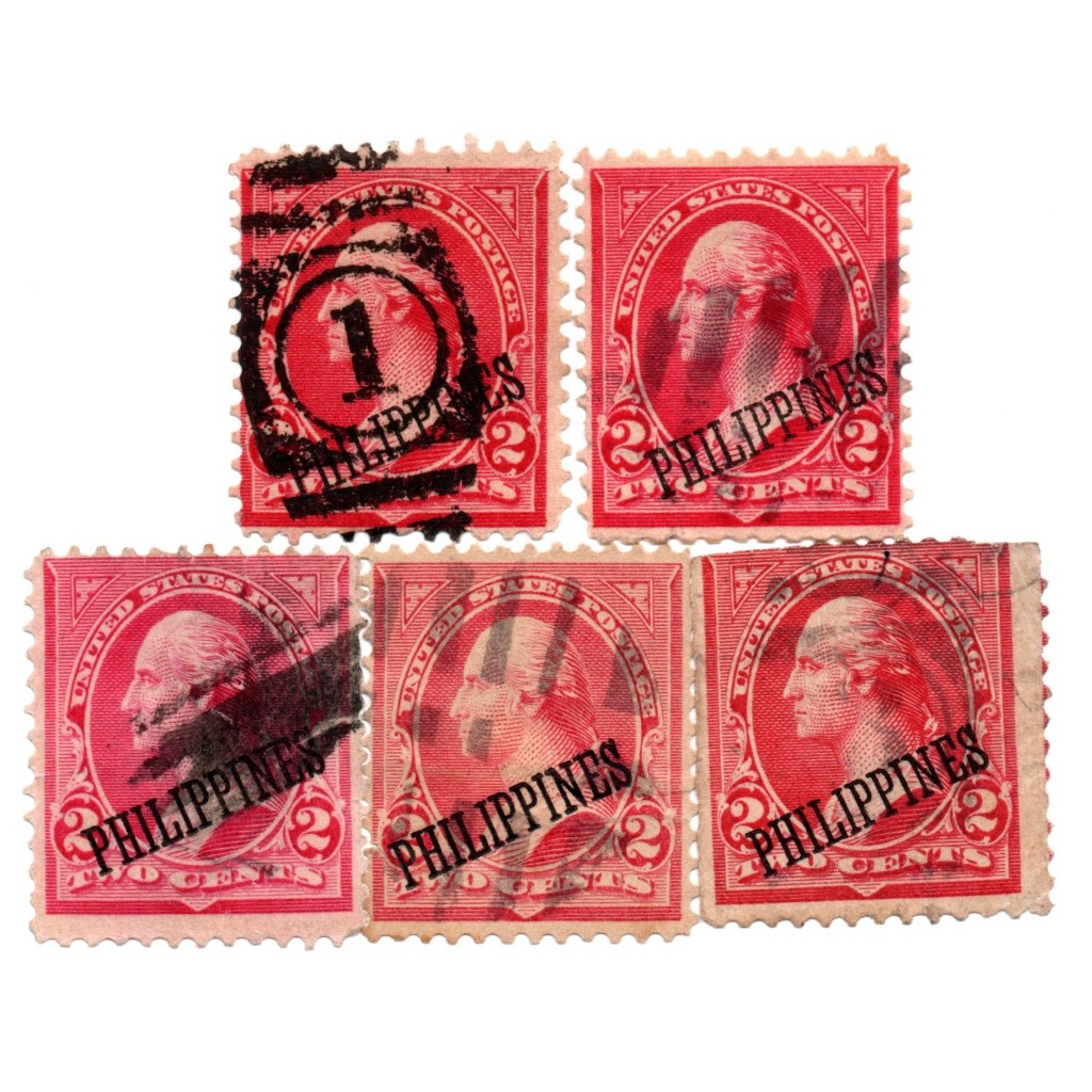 1899 - 1901 Philippine/USA 2c USPS George Washington Stamp Overprinted ...