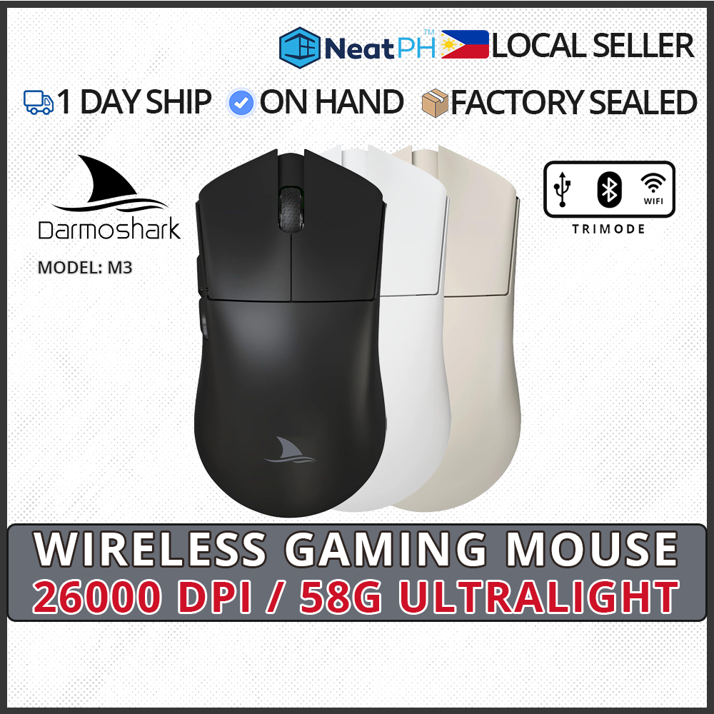 Darmoshark M3 Wireless Gaming Mouse Tri-Mode 2.4G/USB-C/Bluetooth ...