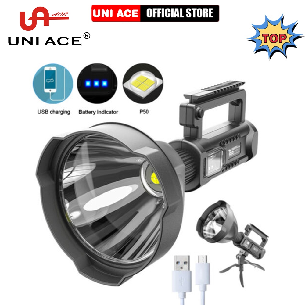 Outdoor Waterproof High Power Led Spot Flashlights Handheld Bracket ...