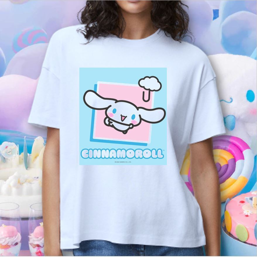 TEENS AND ADULTS CINNAMOROLL PRINTED GRAPHIC SHIRT UNISEX 4ms | Shopee ...
