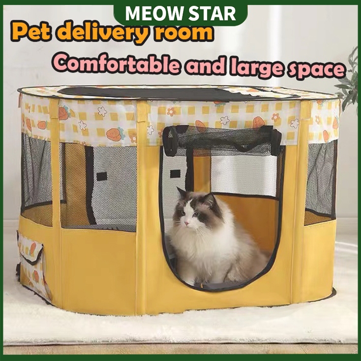 Portable Outdoor Cattery Fence Pet Tent Cat Tent Cat House Foldable ...