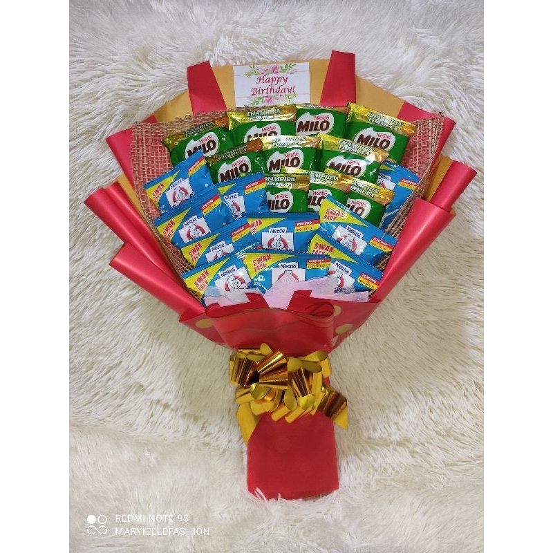 SWAK BEARBRAND/ MILO SACHET PACK BOUQUET | Shopee Philippines