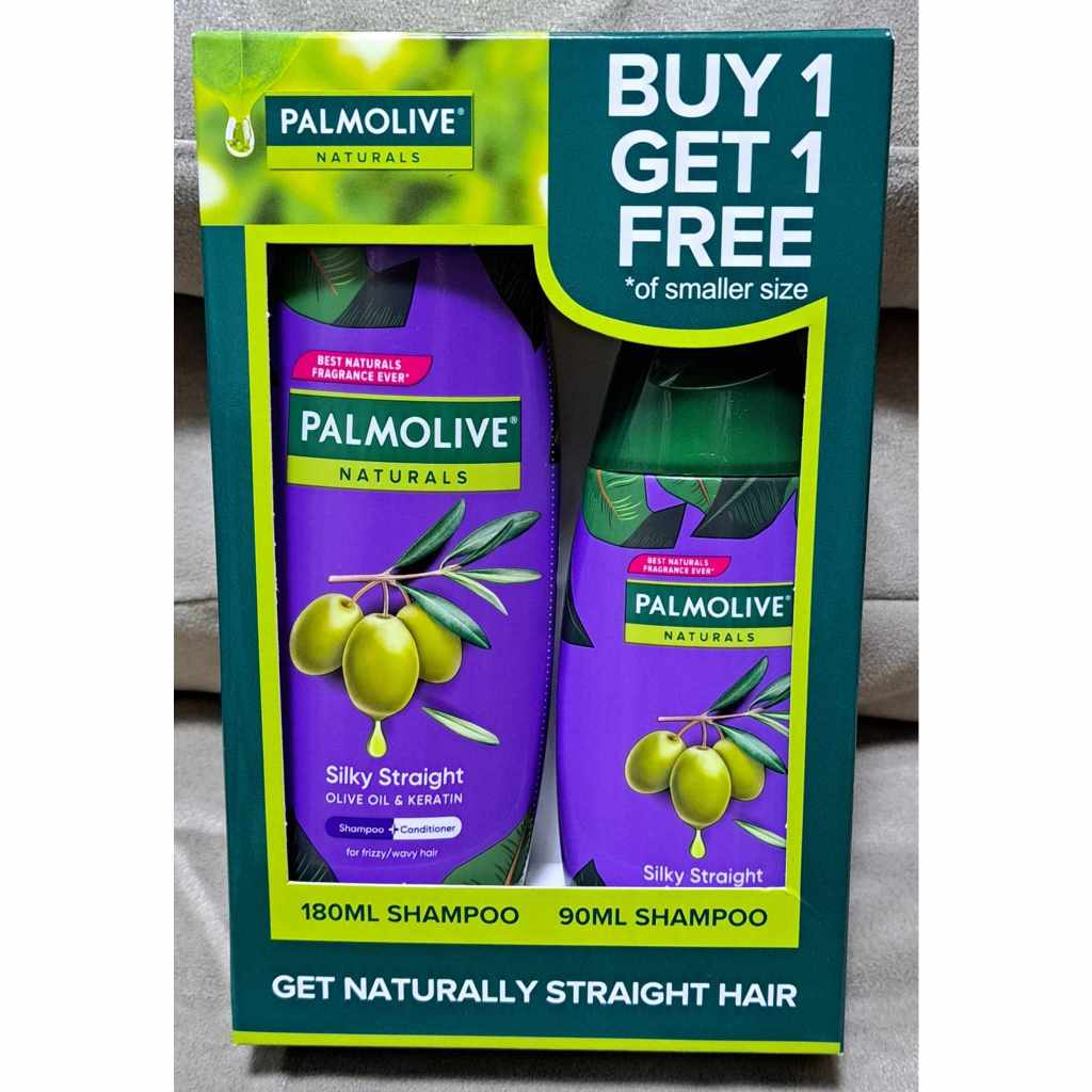 Palmolive Silky Straight Shampoo & Conditioner 180ml & 90ml (BUY 1 GET ...