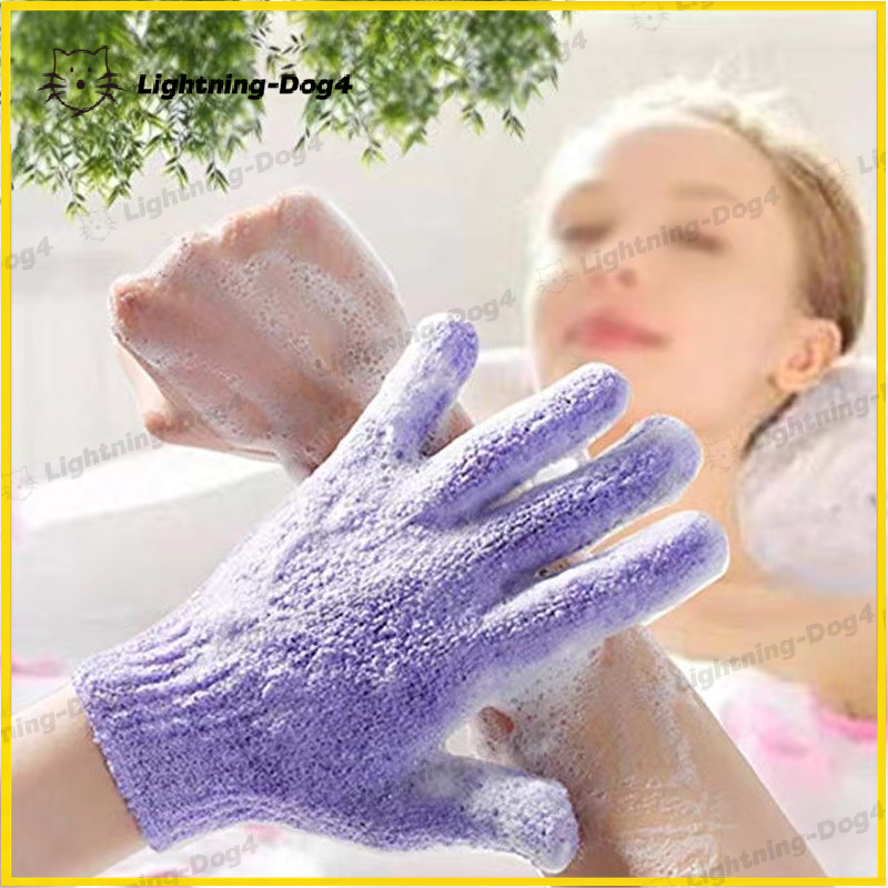 1Pcs Shower Gloves Exfoliating Wash Skin Spa Bath Gloves Foam Bath Skid ...