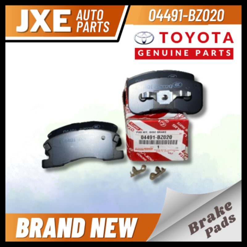 Brake Pads for TOYOTA WIGO 2012-PRESENT (04491-BZ020) Genuine Parts ...