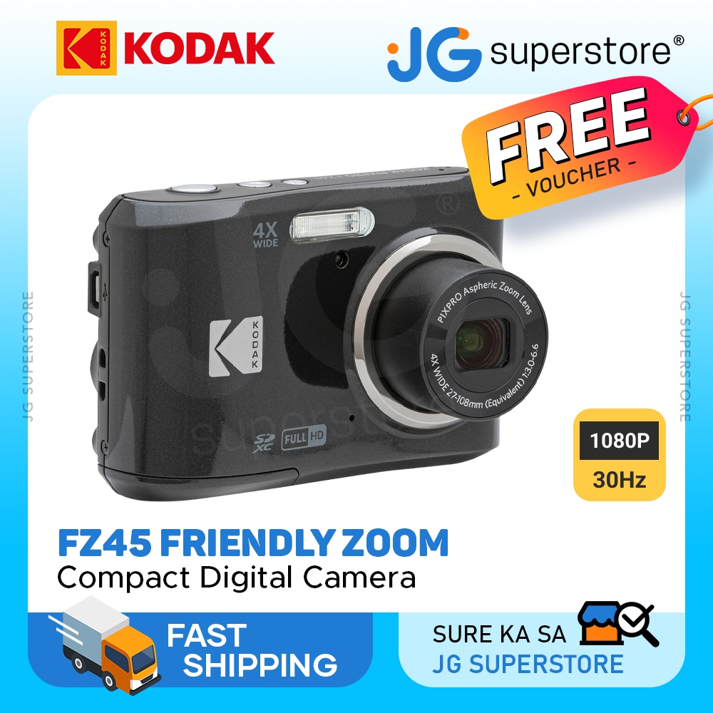 KODAK FZ45 Friendly Zoom PIXPRO Compact Digital Camera w/ 4x Optical Zoom 16MP 27mm Wide Angle ...