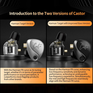 KZ Castor In-Ear Headphones Dual Dynamic 2DD Hi Fi Headset Mic Noise ...