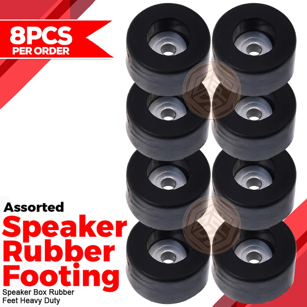 8PCS Rubber Footing Speaker Box Rubber Feet (ASSTD SIZE) | Shopee ...