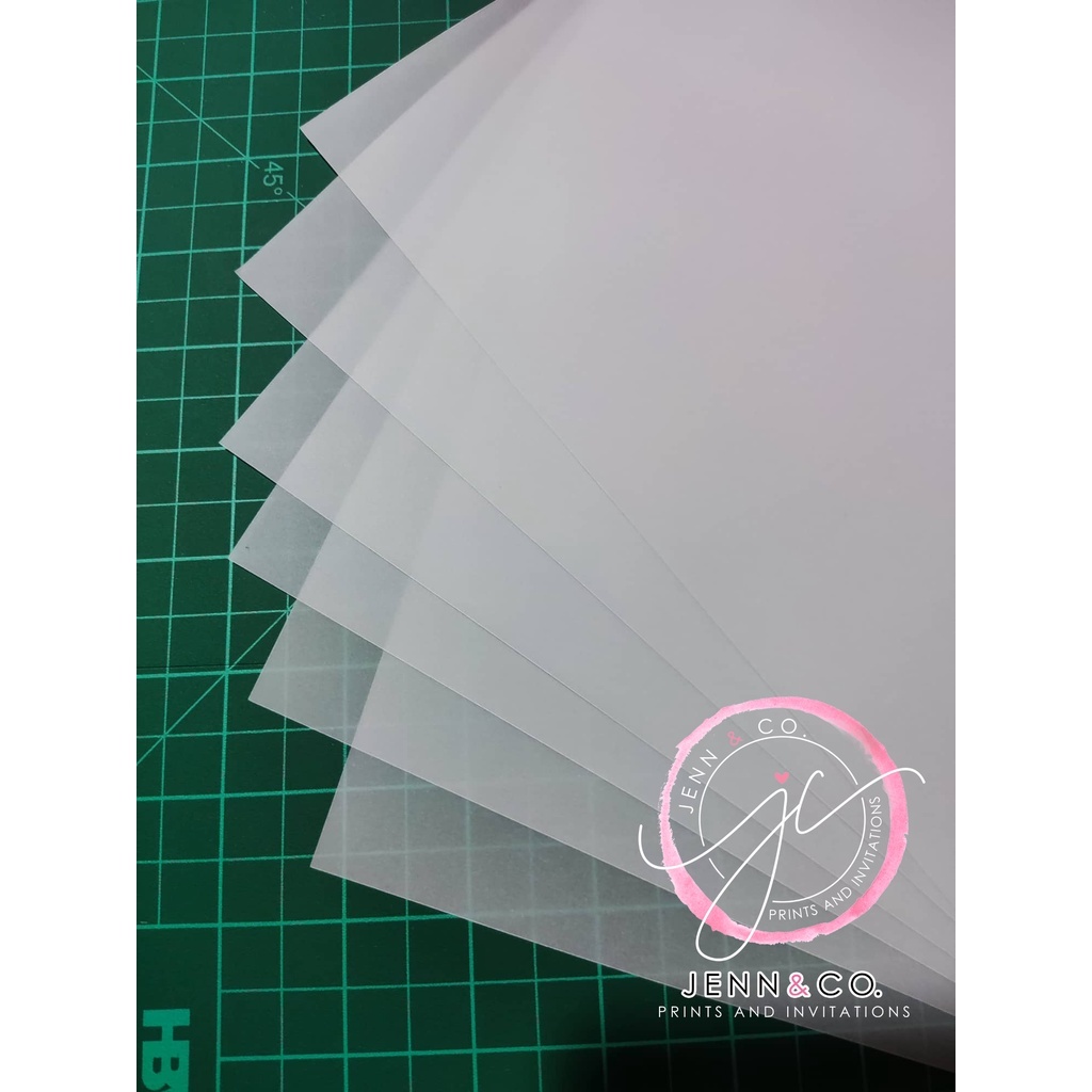 Translucent / Tracing Clear vellum paper 10 sheets per pack 120 ...