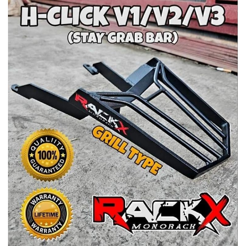 rack x monorack honda click v1 v2 v3 bracket (stay grabbar) | Shopee ...