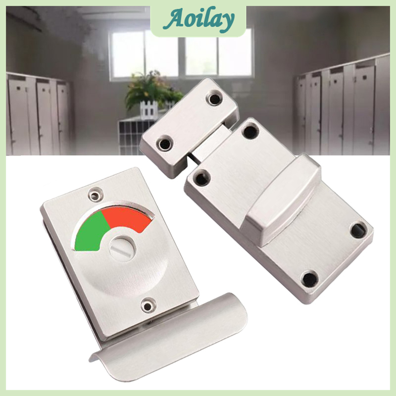 Public Toilet Cubicle Door Buckle Stainless Steel Bathroom Privacy ...