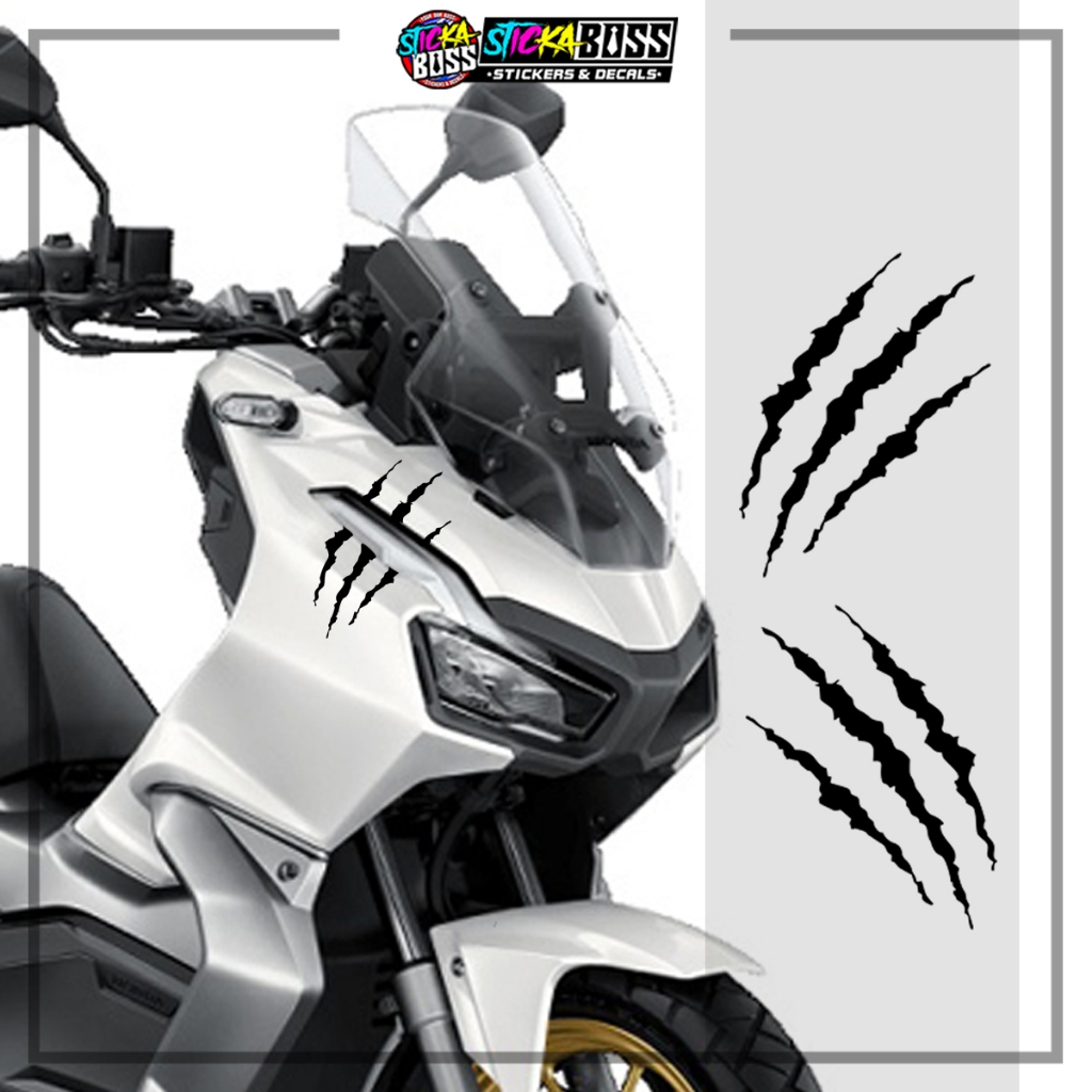 MONSTER CLAW (MOTORCYCLE) ( VINYL CUT-OUT STICKER DECALS )【Stickaboss ...