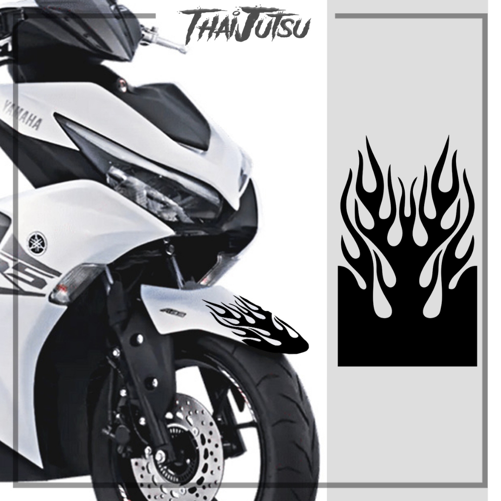FIRE TRIBAL FENDER ( VINYL CUT-OUT STICKER DECALS ) | Shopee Philippines