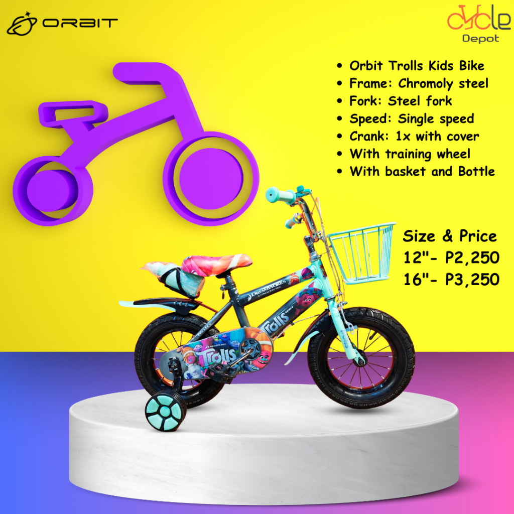 Orbit Trolls Kids Bike | Shopee Philippines
