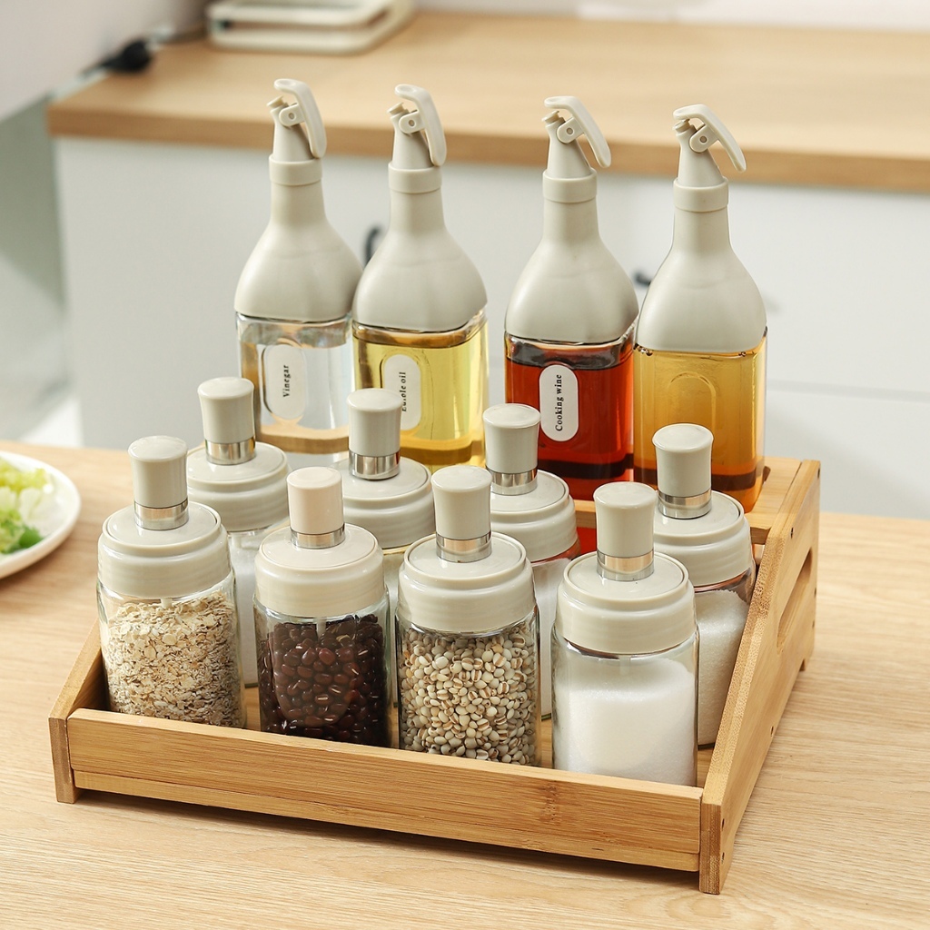 13-in-1 soy sauce and vinegar seasoning bottle glass oil kettle set for ...