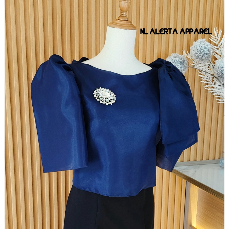 MODERN FILIPINIANA PIA CROP TOP BARONG AND INNER DRESS FOR WOMEN ...