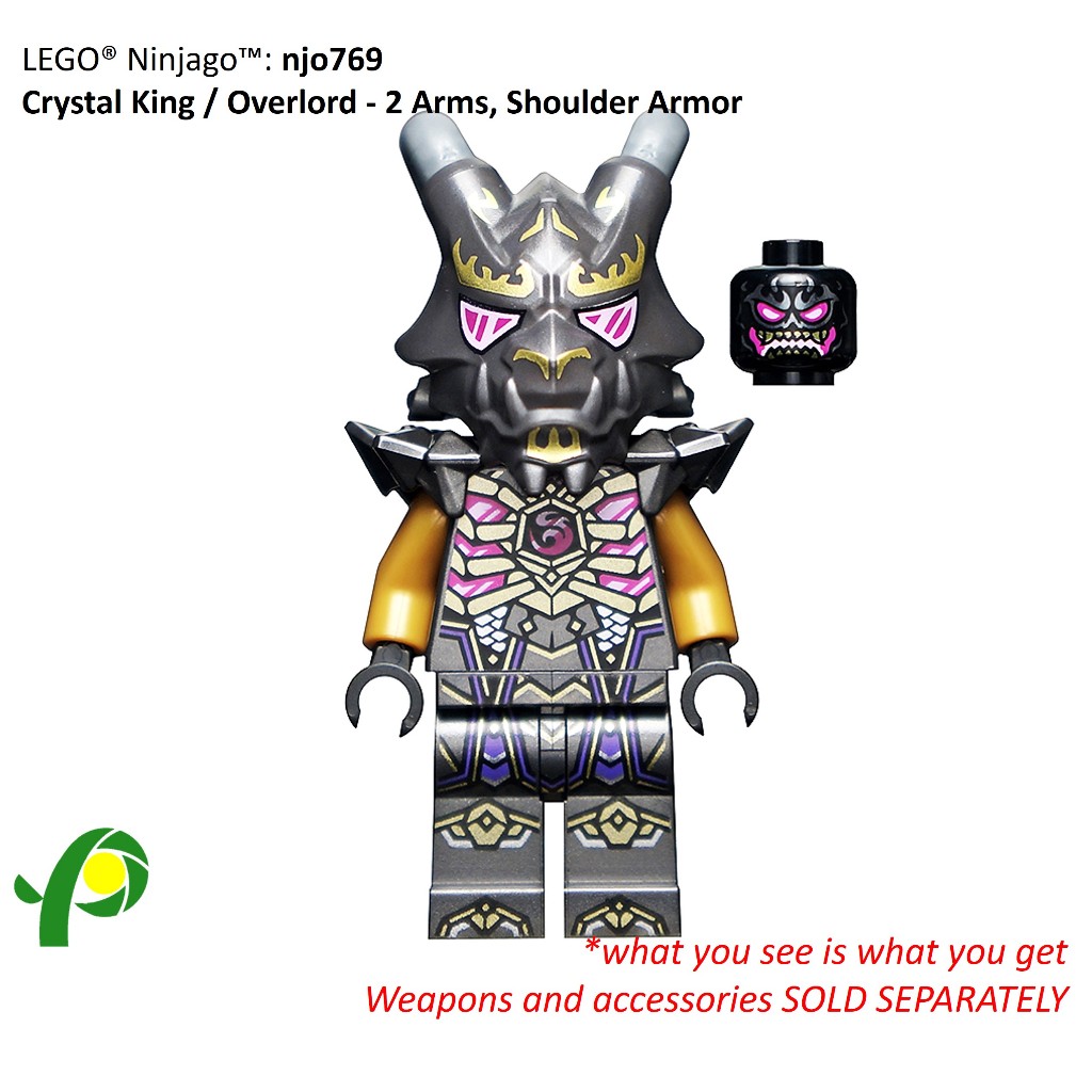 LEGO Ninjago Minifigure njo769 Crystal King / Overlord - 2 Arms ...